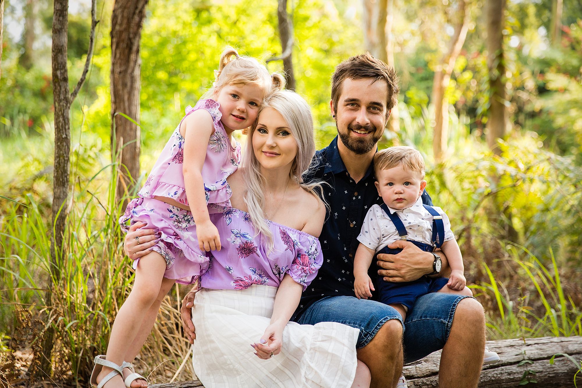 Jacaranda Season at Beryl Roberts Park | Lena + Rhys Family