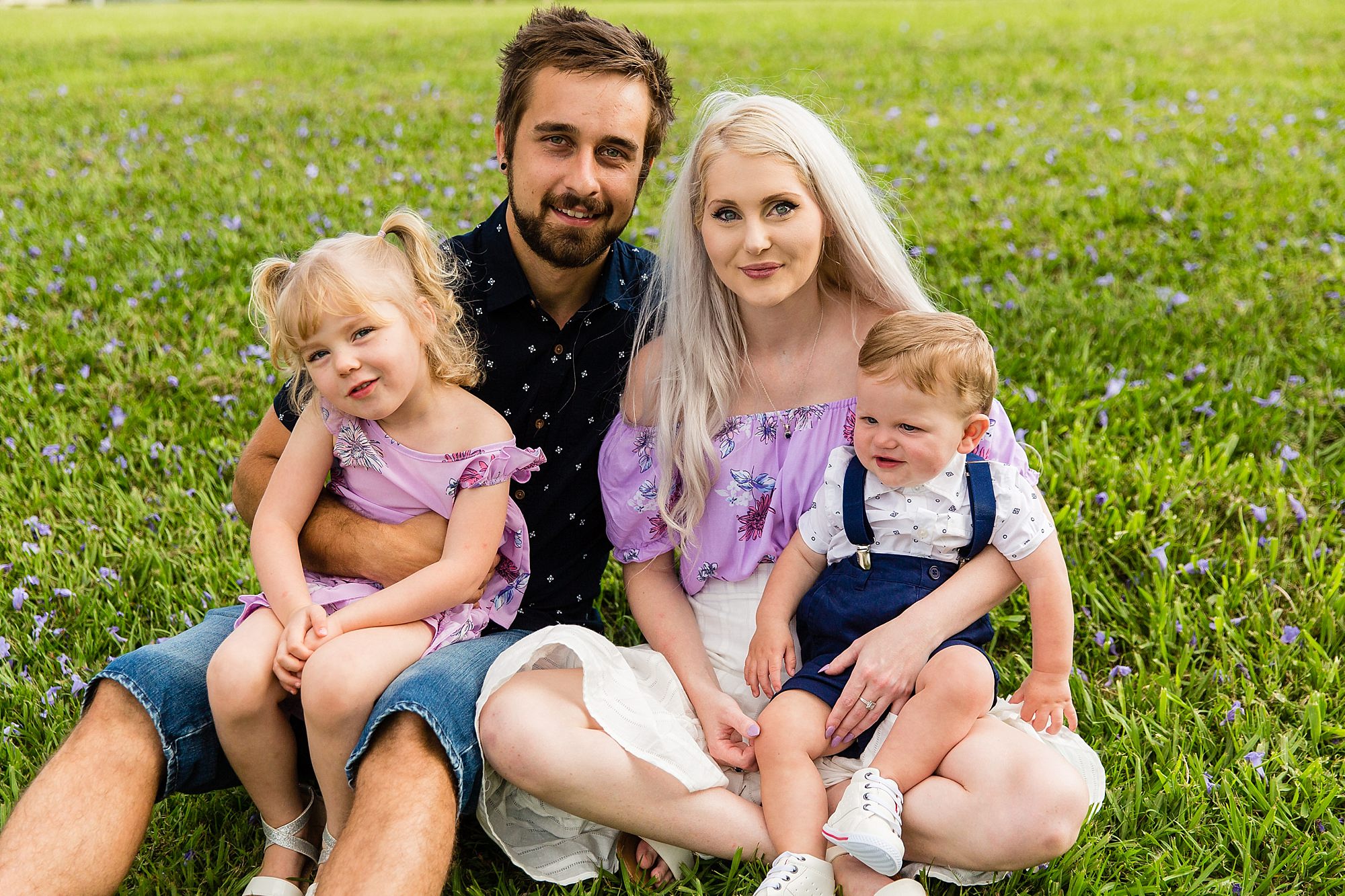 Jacaranda Season at Beryl Roberts Park | Lena + Rhys Family
