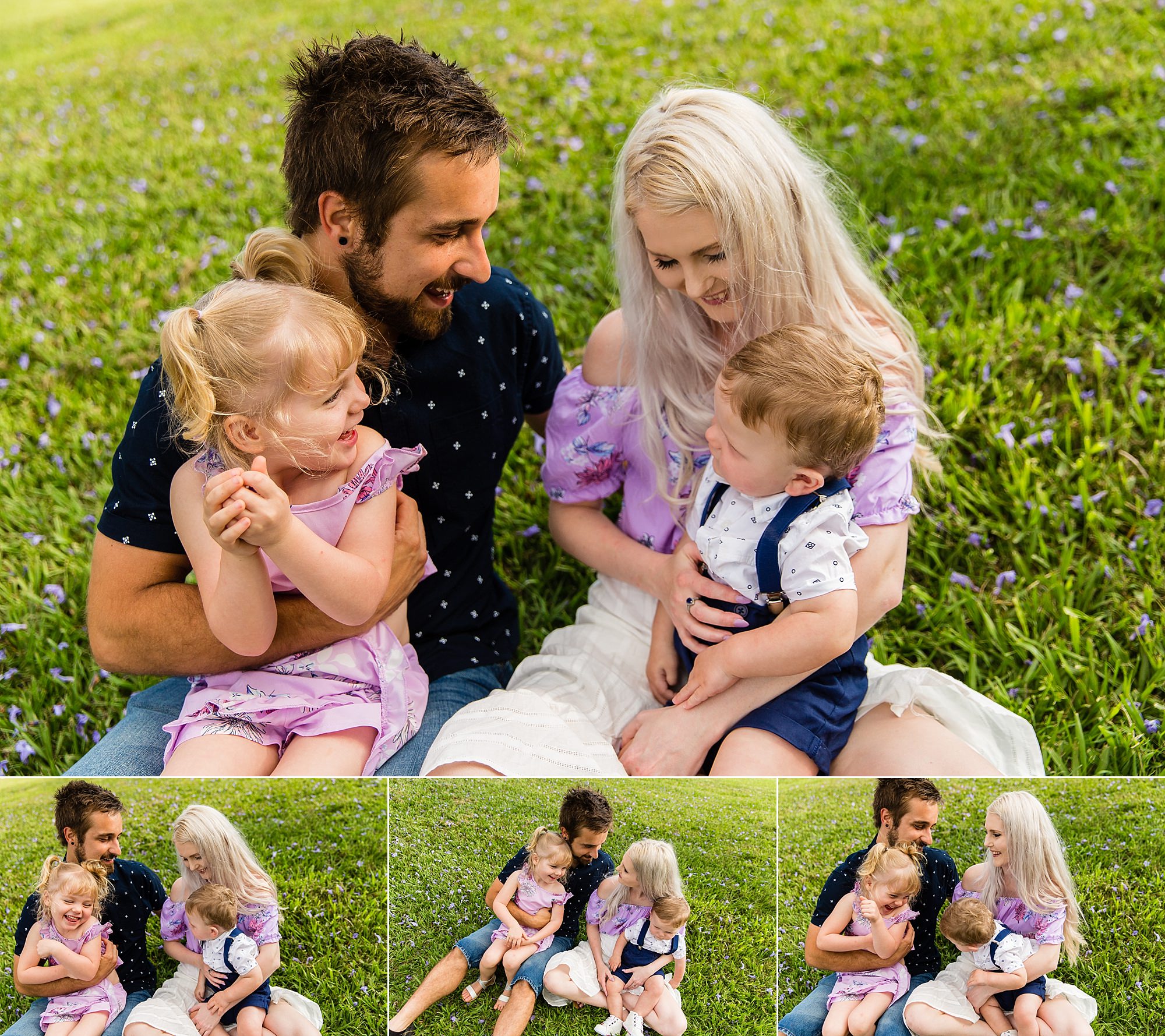Jacaranda Season at Beryl Roberts Park | Lena + Rhys Family