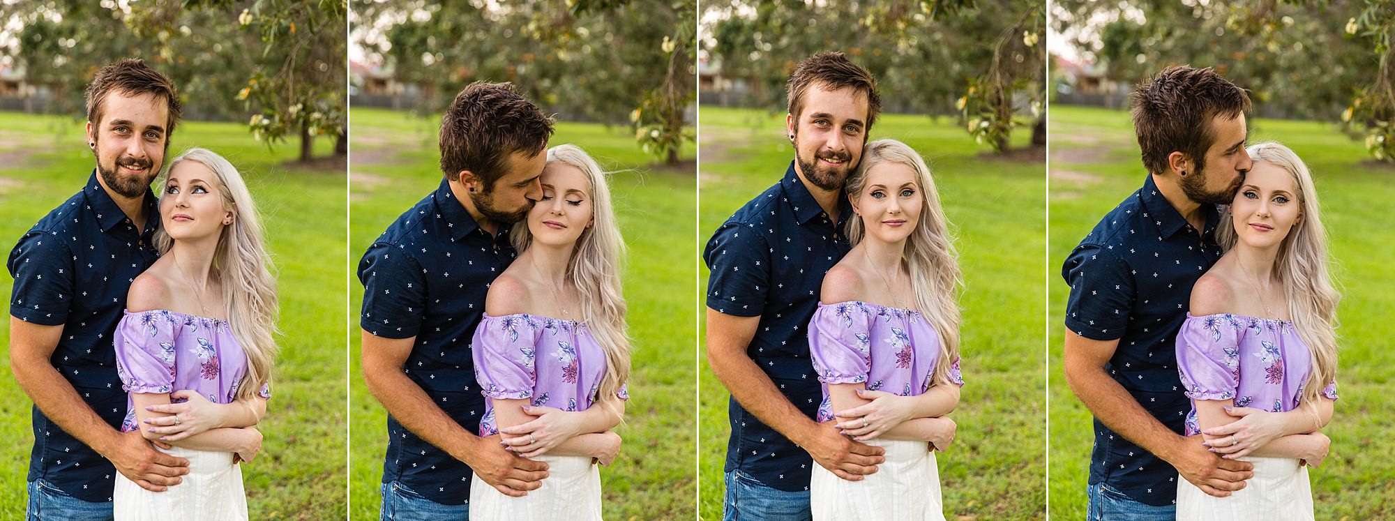 Jacaranda Season at Beryl Roberts Park | Lena + Rhys Family